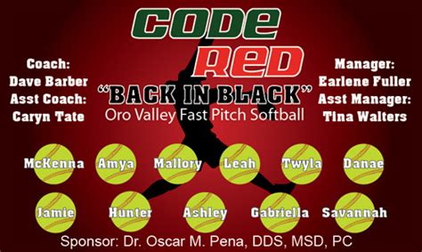 Softball Banner Code Red Innovative Signs Of Tucson Innovative