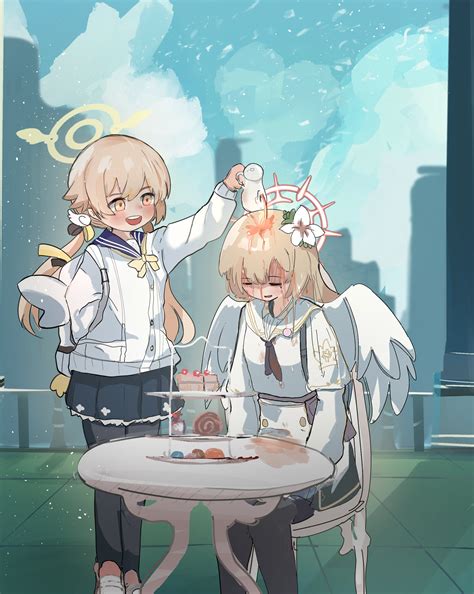Hifumi And Nagisa Blue Archive Drawn By Shinev Tan Danbooru