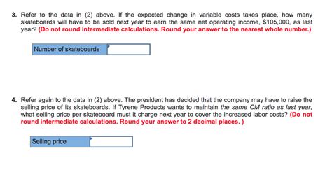 Solved Problem Various CVP Questions Break Even Point Chegg
