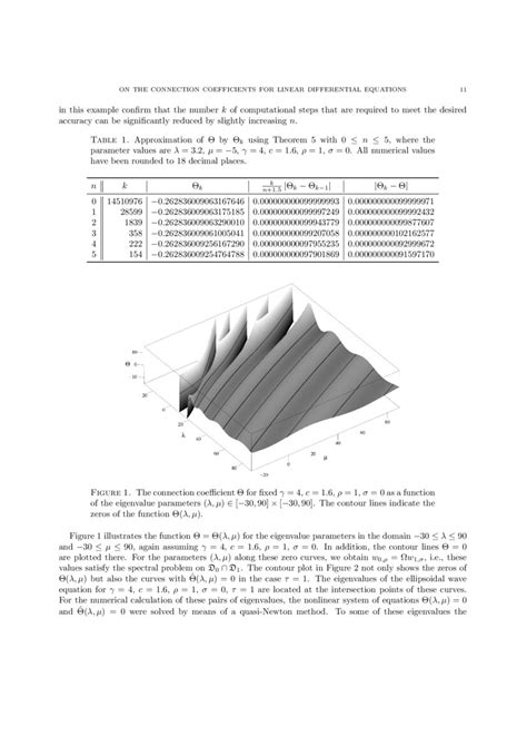 on the connection coefficients for linear differential systems with