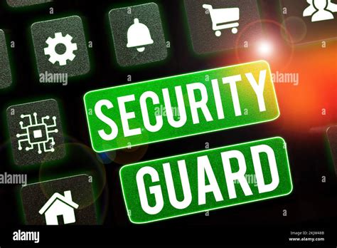 Hand Writing Sign Security Guard Business Overview Tools Used To Manage Multiple Security