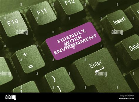 Handwriting Text Friendly Work Environment Word For Future City Smart Modern Highrise