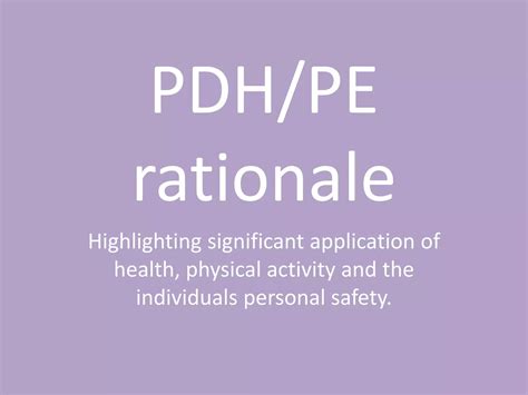Pdh Powerpoint Ppt