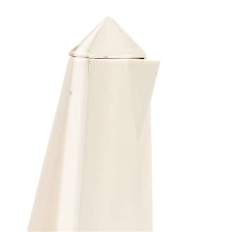 White Minimalist Conic Pitcher With Pointed Spout Gil And Roy Props