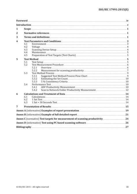 ISO IEC 17991 2015 Information Technology Office Equipment Method For Measuring Scanning