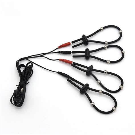 Electric Sex Kit Accessories Male Cock Rings Stimulator Electro Shock Therapy Penis Ring Adult