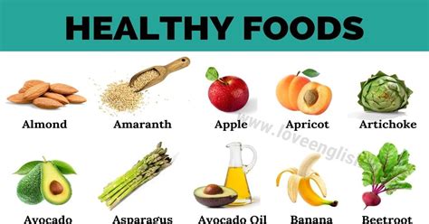 Healthy Food List Of 120 Healthiest Foods To Eat Love English Good