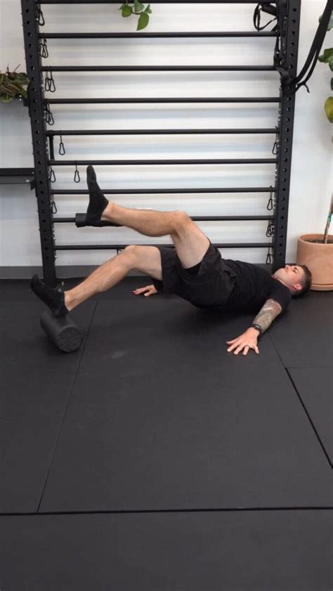 Eccentric Single Leg Hamstring Curl Foam Roller P Rehab