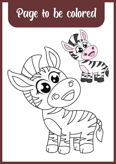 Zebra Kolorowanka Zdjęcia Darmowe Pobieranie Na Freepik