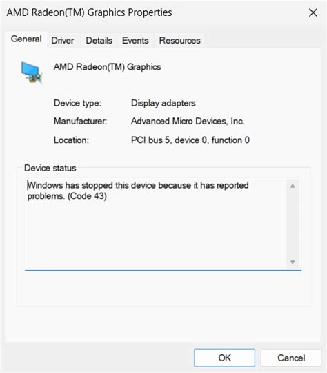 Amd Software Issue Basically Code 43 I Tried Rolling Back Install