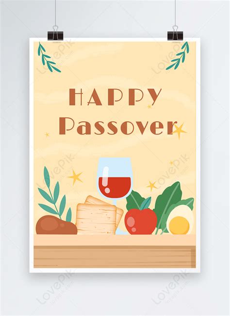 Yellow Star Vintage Passover Poster Template Imagepicture Free Download 466128380
