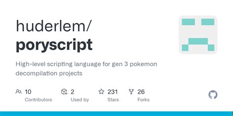 GitHub Huderlem Poryscript High Level Scripting Language For Gen 3