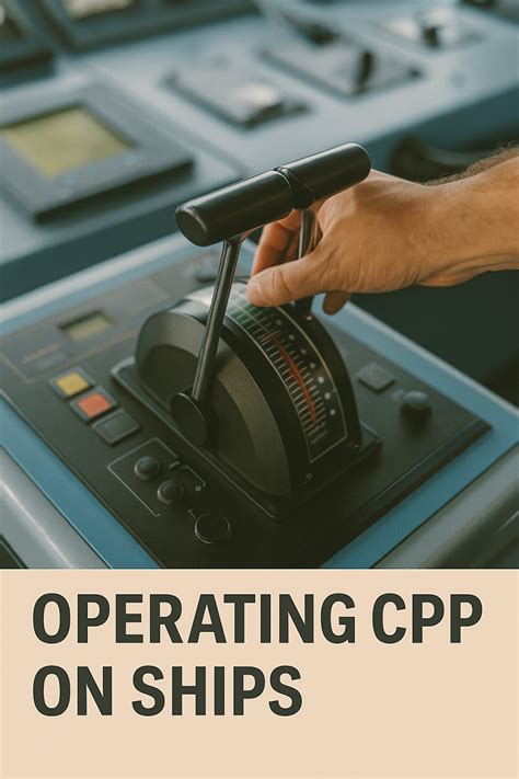 Top 12 Precautions Before Operating Controllable Pitch Propeller Cpp On Ships Maritime Education