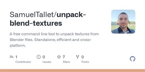 Github Samueltallet Unpack Blend Textures A Free Command Line Tool To Unpack Textures From
