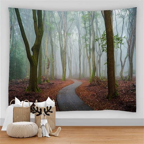 Landscape Natural Forest Printed Large Wall Tapestry Hippie Wall