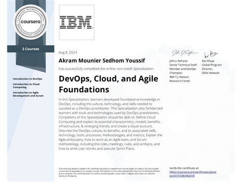 Ibm Devops Cloudcomputing Agiledevelopment Certification
