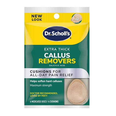 Dr Scholls Extra Callus Removers Extra Thick Pads 4 Ct