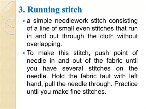 Basic Hand Stitches Pptx