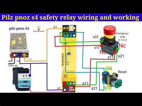 Pilz Safety Relay Wiring And Working Pilz Pnoz S4 Relay 59 Off