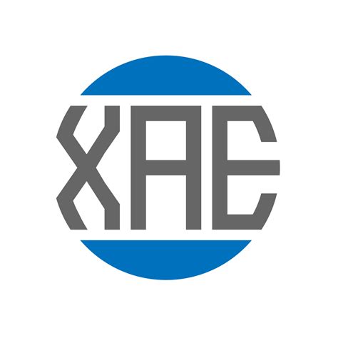 Xae Letter Logo Design On White Background Xae Creative Initials