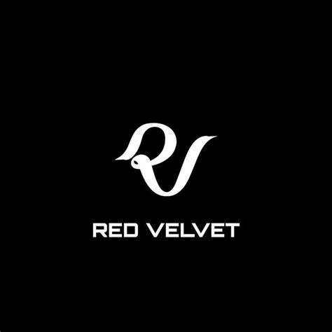Red Velvet Logo Design With Bird