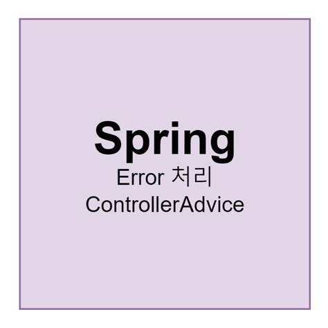 Spring Error 에러처리