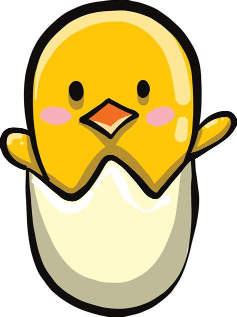 Layed Chicken Illustration Vector On A White Background 13721663