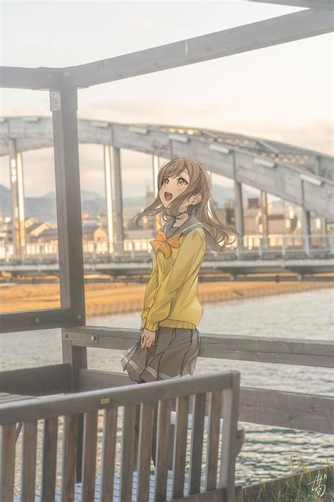 러브라이브 감성 넘치는 공식 일러스트 화보 볼래 예술 영감 캐릭터 일러스트 아쿠아