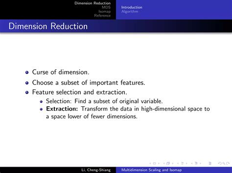 Multidimension Scaling And Isomap Pdf Physics Science