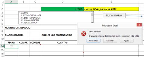Validando Datos De Tu Libro Diario Blog Aplica Excel Contable
