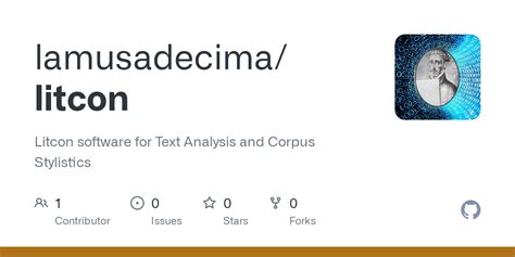 Github Lamusadecima Litcon Litcon Software For Text Analysis And Corpus Stylistics