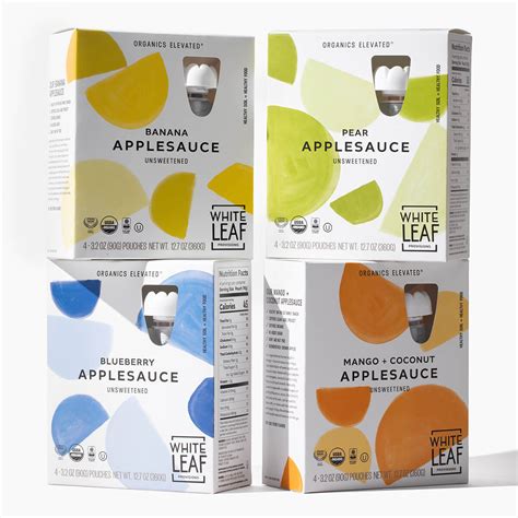 White Leaf Provisions Organic Applesauce Variety Pack
