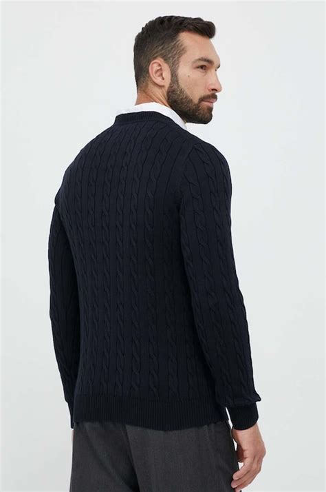 Бавовняний светр Gant колір синій легкий Answear Ua