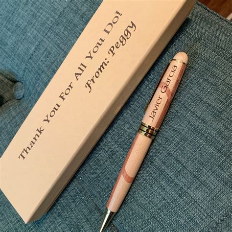 Personalized Engraved Wood Pen Custom Wooden Ballpoint Pens