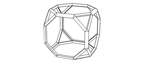 Stl File Wireframe Shape Truncated Cube 🎨・3d Printing Template To