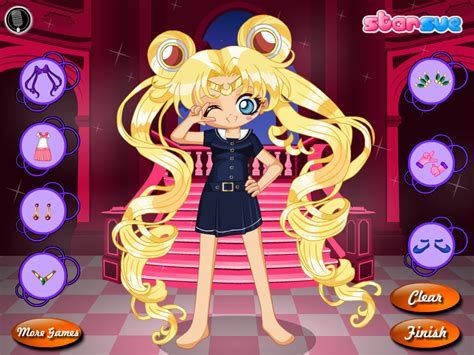 Sailor Chibi Moon Chibiusa Dress Up Play Online On Flash Museum