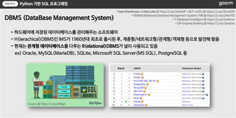 01강 Dbms And 3 Steps Of Data Modeling