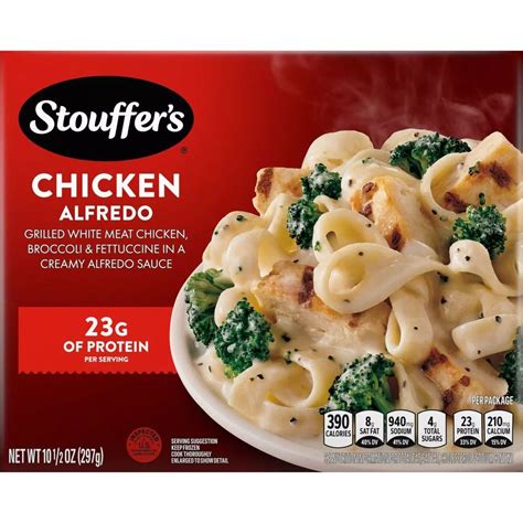 Stouffers Chicken Fettuccini Alfredo Frozen Meal Shop Entrees