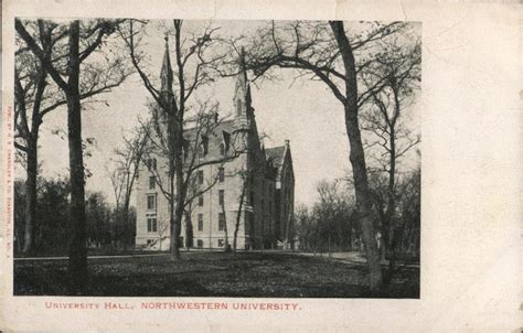 University Hall Northwestern University Evanston Il Postcard