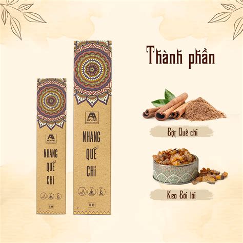 Nhang Hộp Tinh Khiết Quế Chi Nhang Sạch Thảo Mộc An An