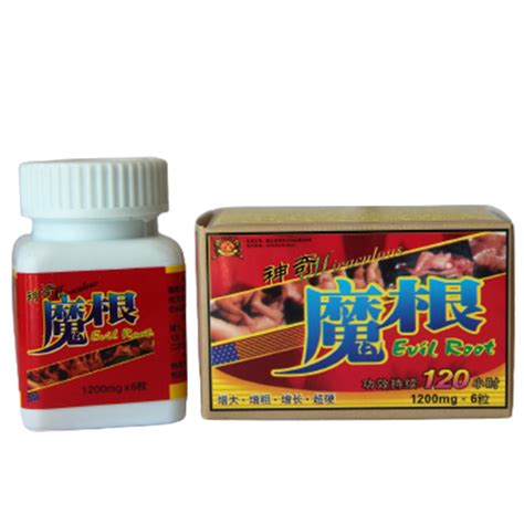 100 Original Wholesale And Retail Evil Roots 6 Pills Bottle Herbal