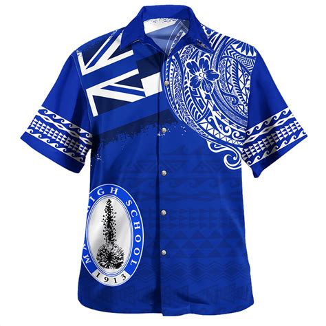 Hawaii Hawaiian Shirt Maui High School With Crest Style
