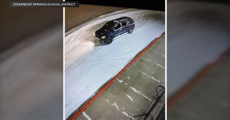 Driver Doing Donuts In Colorado School Parking Lot Hits Building