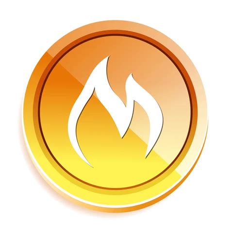 Button Fire Icon Vector Image By Maxsim Vector Stock 11653505