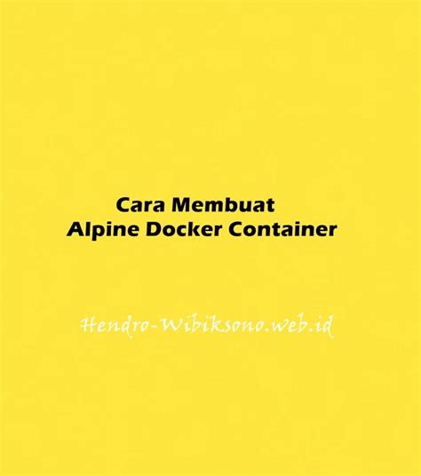 Alpine Docker Container Shell At Murray Baxter Blog