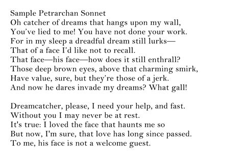 Sonnet Format Template At Getwinterblog Blog