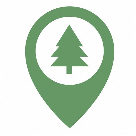 Fir Forest Map Object Park Pointer Icon Download On Iconfinder