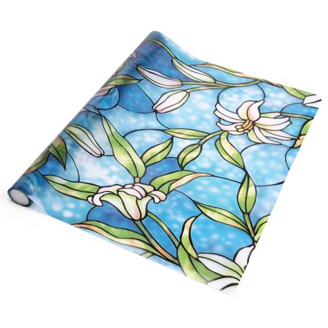 Sayfut 3d Window Films Privacy Film Decorative Flower Film Sticker For