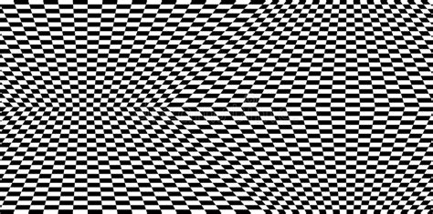 Psychedelic Checker Black And White Pattern Abstract Distorted
