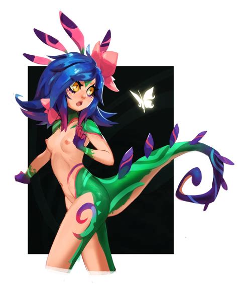 Rule 34 1girls Blue Hair Hair Ornament Javehorny League Of Legends